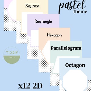 PRINTABLE Shape Posters | 2D and 3D Shapes | Modern Classroom Decor - Etsy