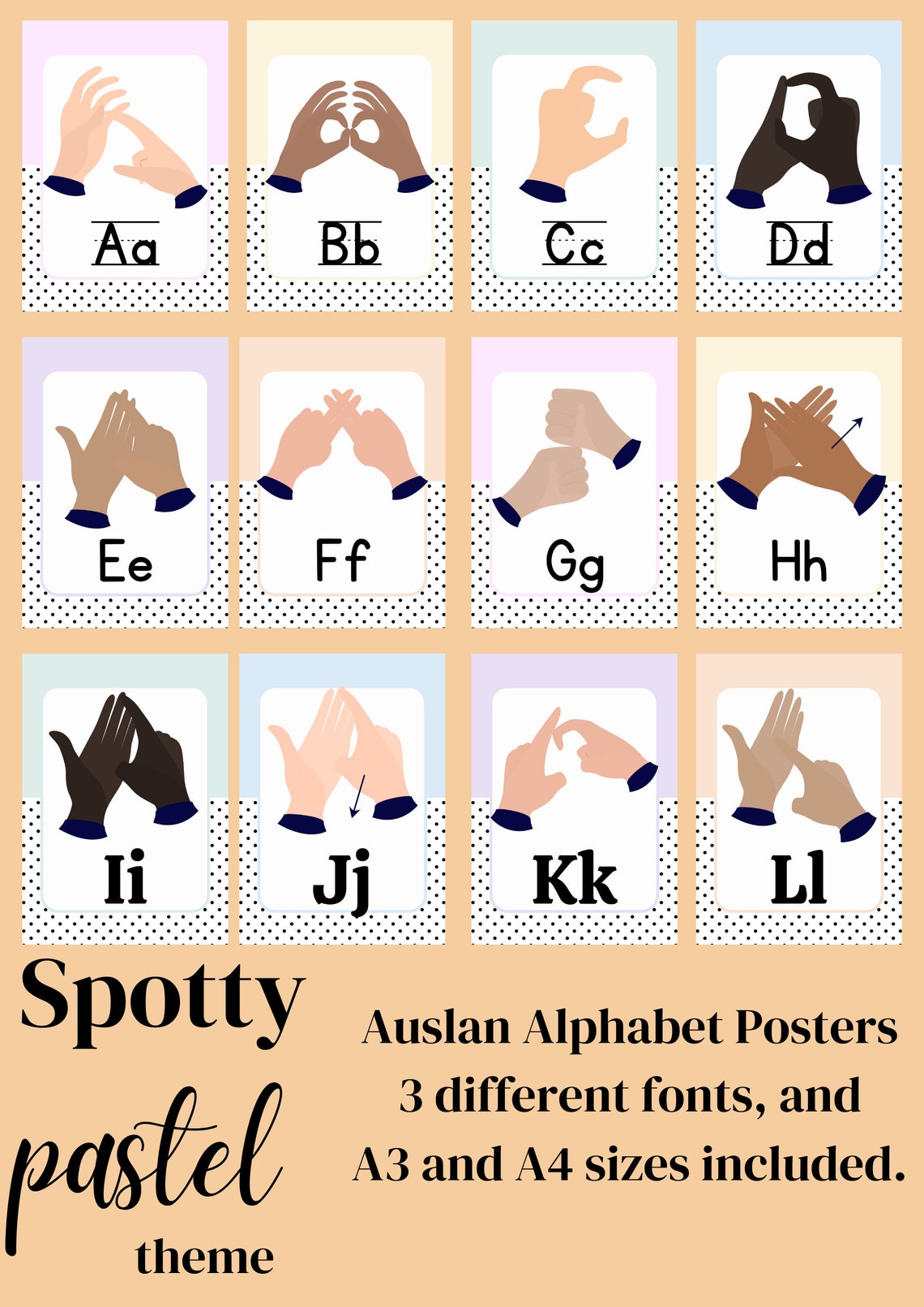 Auslan Alphabet Posters | Australian Sign Language Alphabet Posters ...
