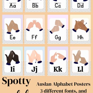 Auslan Alphabet Posters | Australian Sign Language Alphabet Posters ...