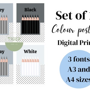 PRINTABLE Colour Posters | Color Posters | Classroom Decor | Pastel ...