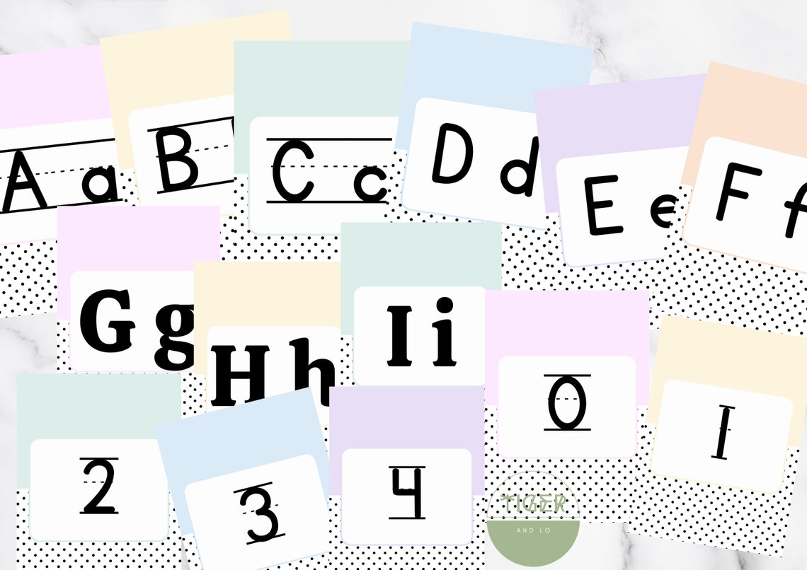 PRINTABLE Alphabet and Numbers Posters Pack | A to Z Posters and 0 - 20 ...