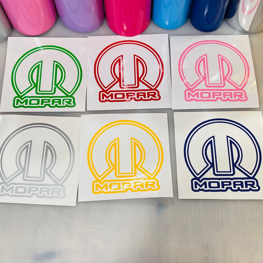 Mopar Outline Vinyl Decal Many Sizes & TONS of Color Options - Etsy