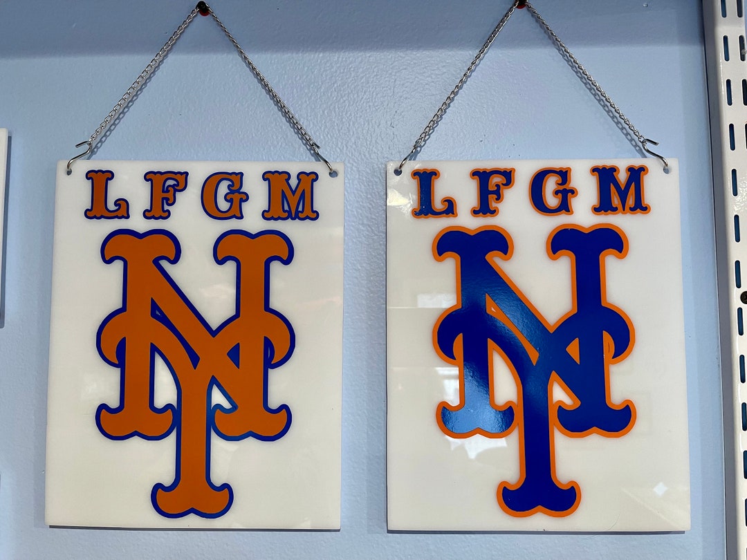 LFGM W/ny Mets Logo 10x8 Hanging Wall Art for Home Office - Etsy