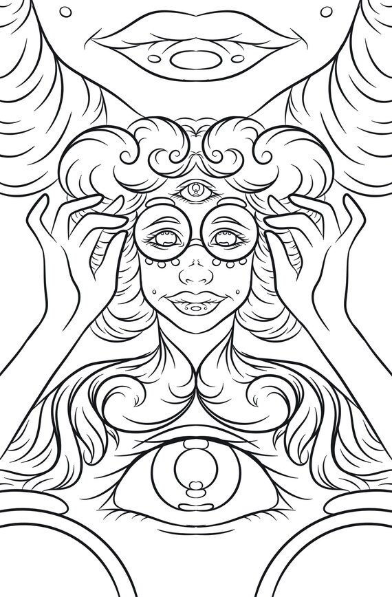 Third Eye Coloring Pages - Etsy