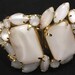 Rare Vintage 1960s ELIZABETH MORREY Bracelet Large White Stones - Etsy