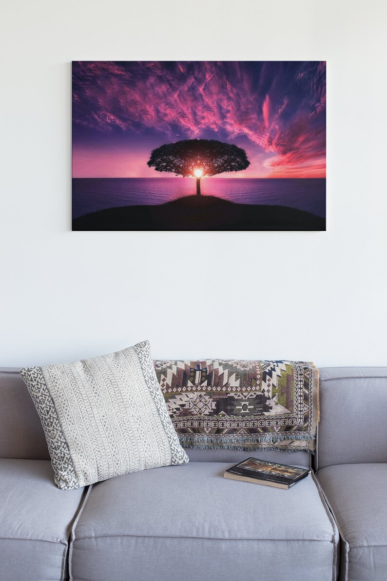 Tree of Life - Sunset Set - Magical Canvas - Sunset Wall Art - Sunset ...