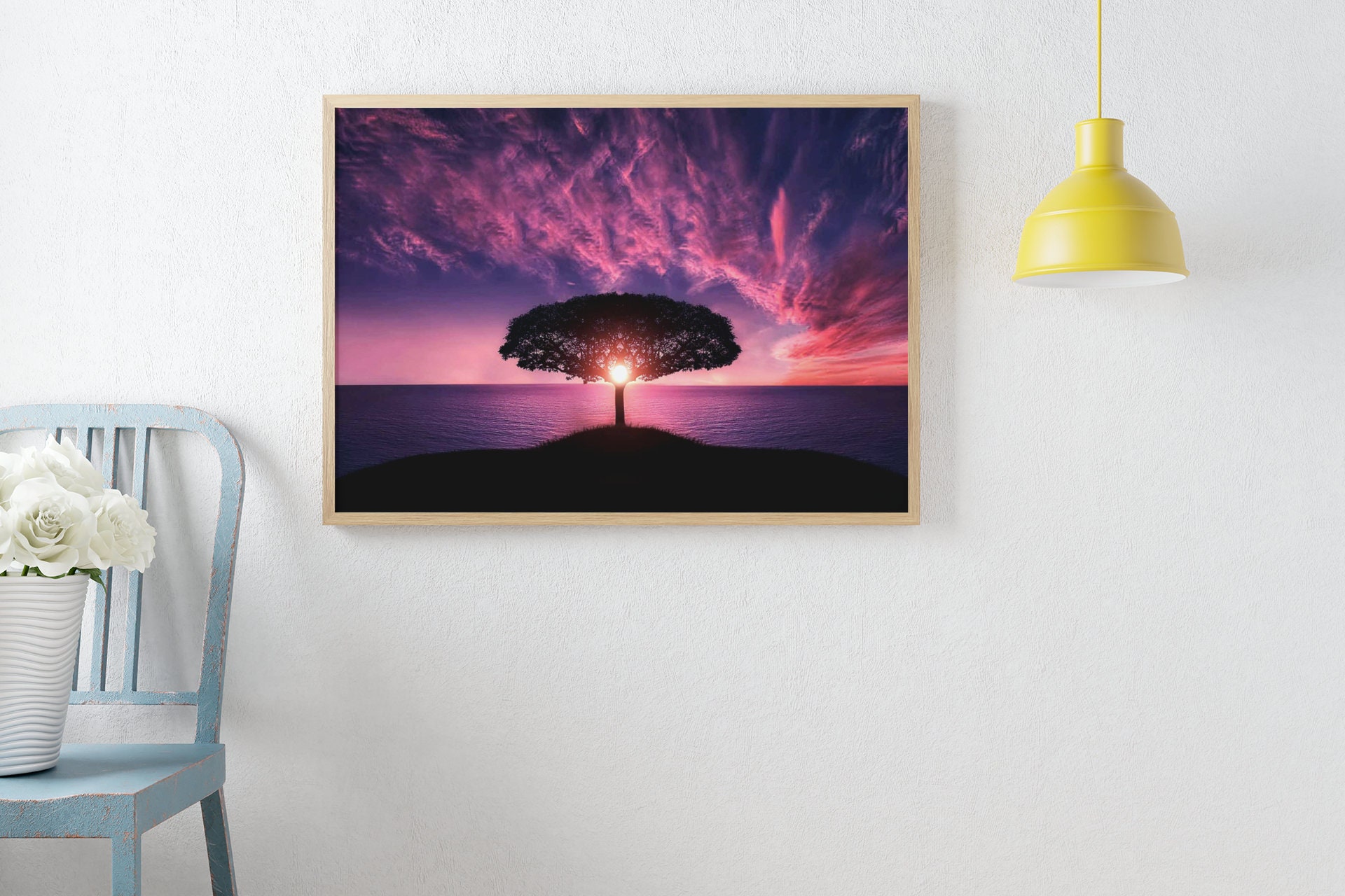 Tree of Life - Sunset Set - Magical Canvas - Sunset Wall Art - Sunset ...
