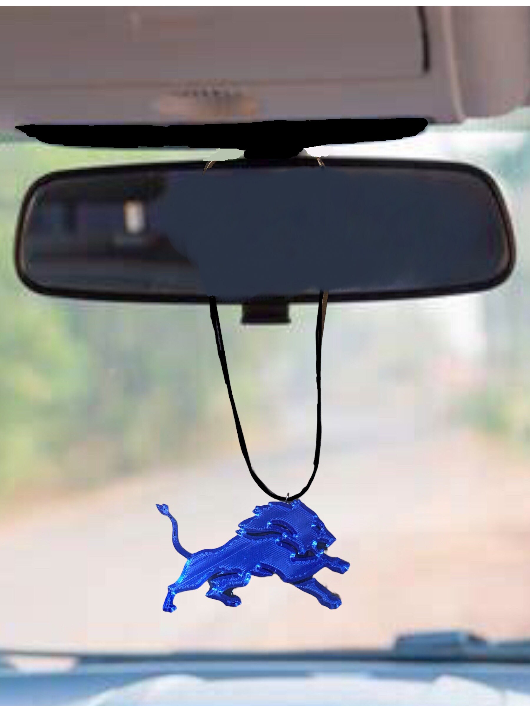 Detroit Lions Rearview Mirror Decor - Etsy