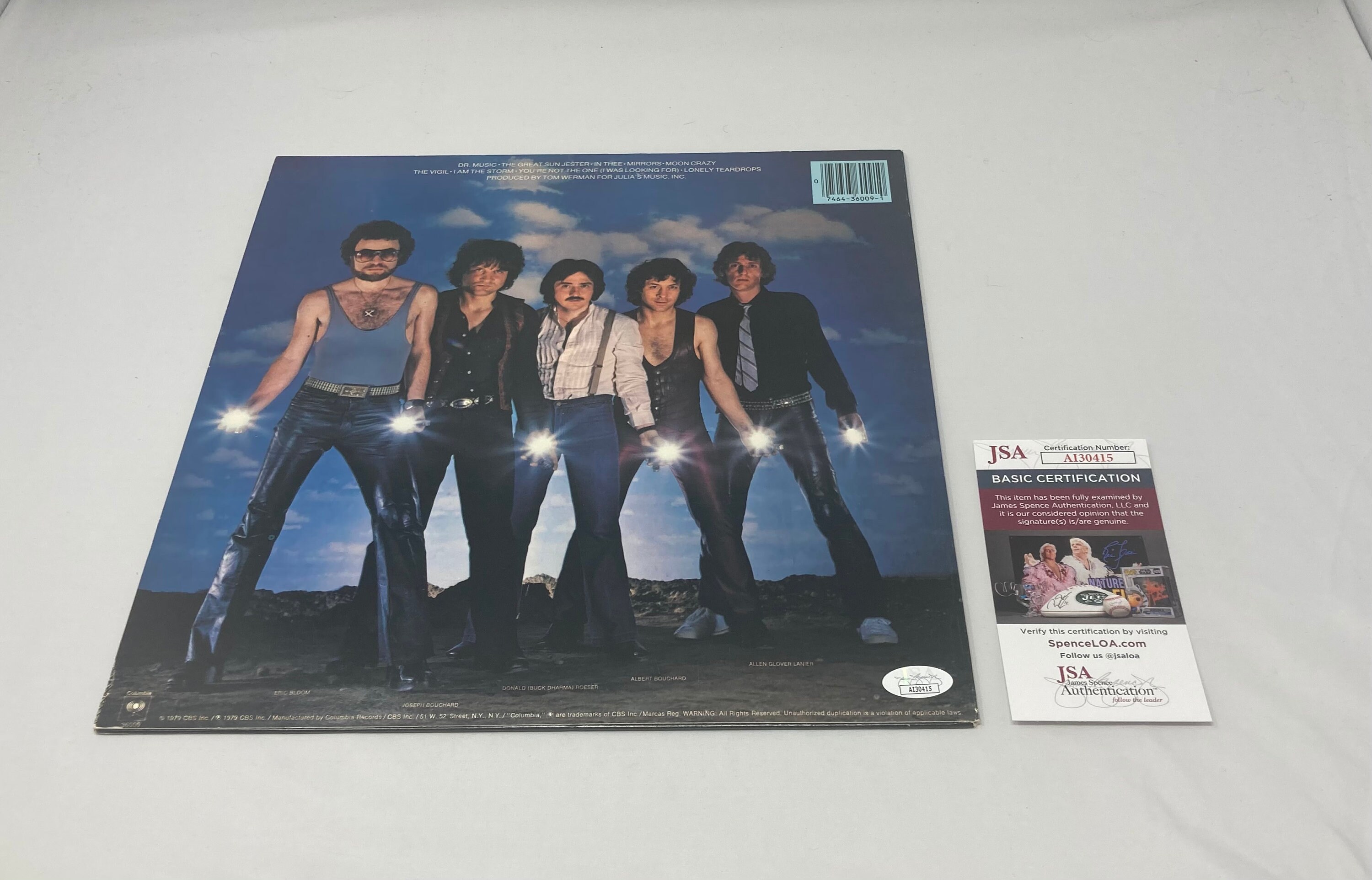 Blue Oyster Cult Signed Mirrors Album JSA COA (eric Bloom & Buck Dharma ...