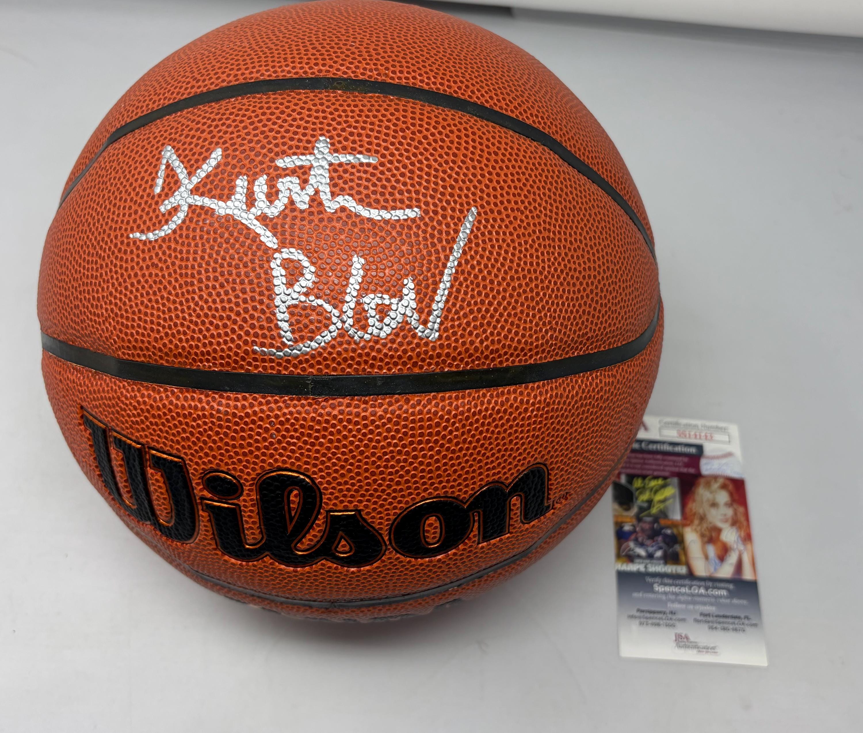 Kurtis Blow Signed NBA Wilson Basketball JSA COA - Etsy