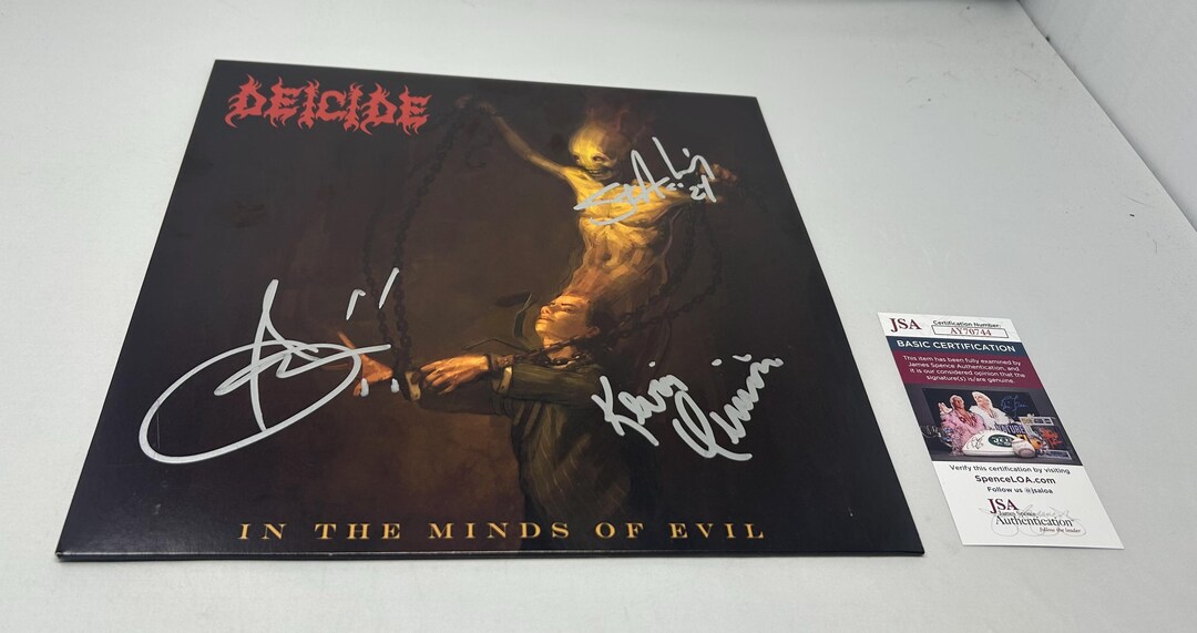 Deicide Signed in the Minds of Evil Album JSA COA - Etsy