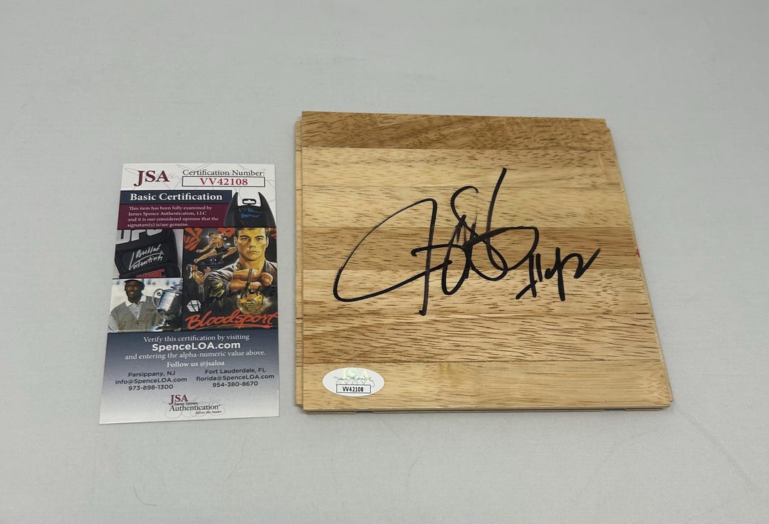 Jerry Stackhouse Signed 6x6 Floor North Carolina Tar Heels Detroit ...