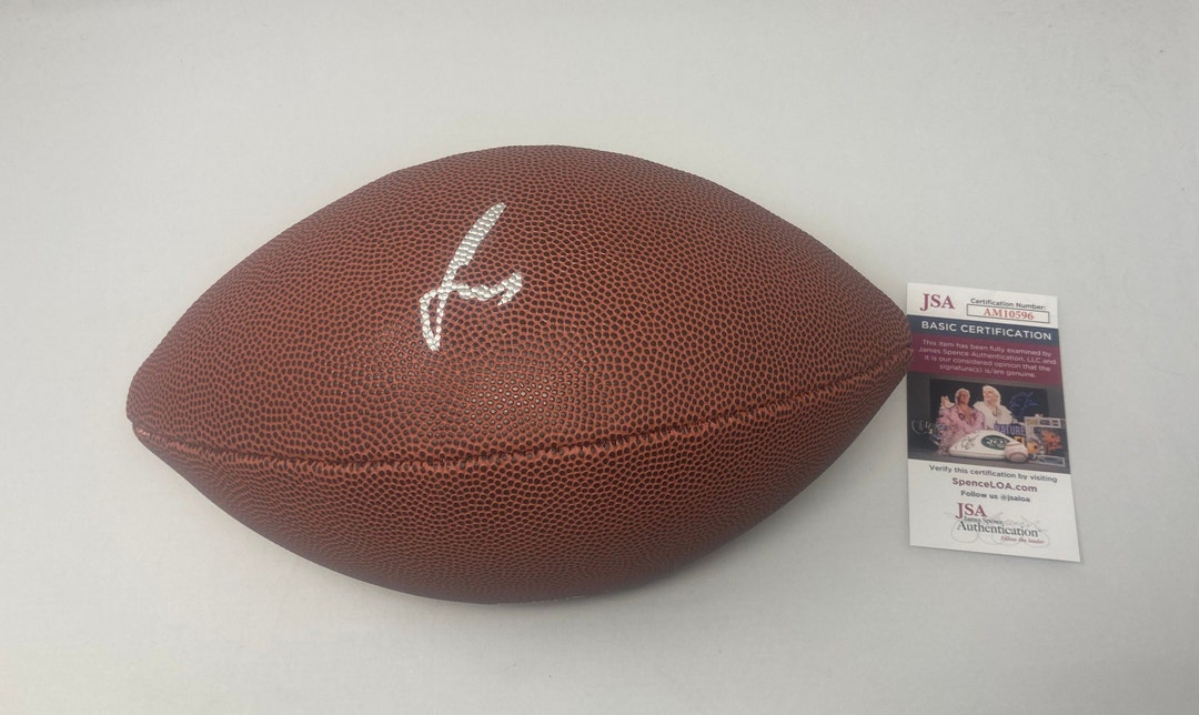 Larry Fitzgerald Signed Football Arizona Cardinals Pitt Panthers JSA ...