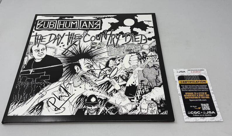 Subhumans Signed the Day the Country Died Album JSA COA - Etsy