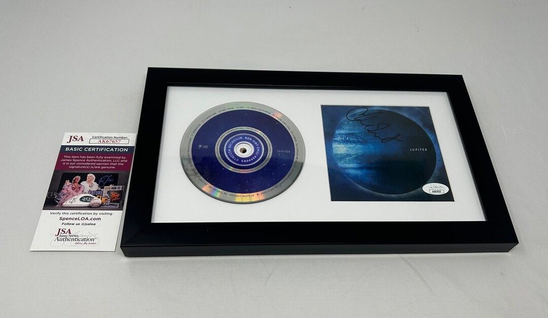 Chad Smith Signed Red Hot Chili Peppers Jupiter CD Booklet Framed JSA ...