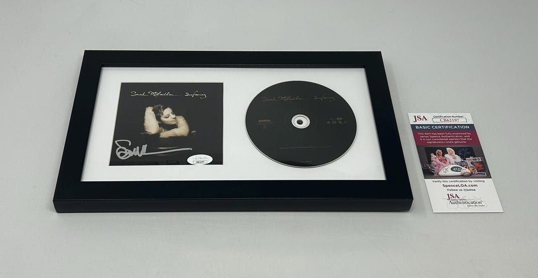 Sarah Mclachlan Signed Surfacing CD Cover Framed JSA COA - Etsy