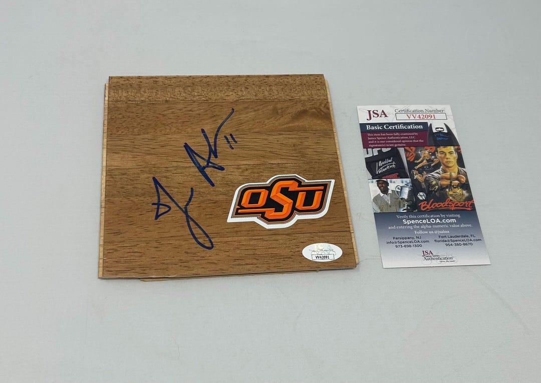 James Anderson Signed 6x6 Floor Oklahoma State Cowboys JSA COA - Etsy