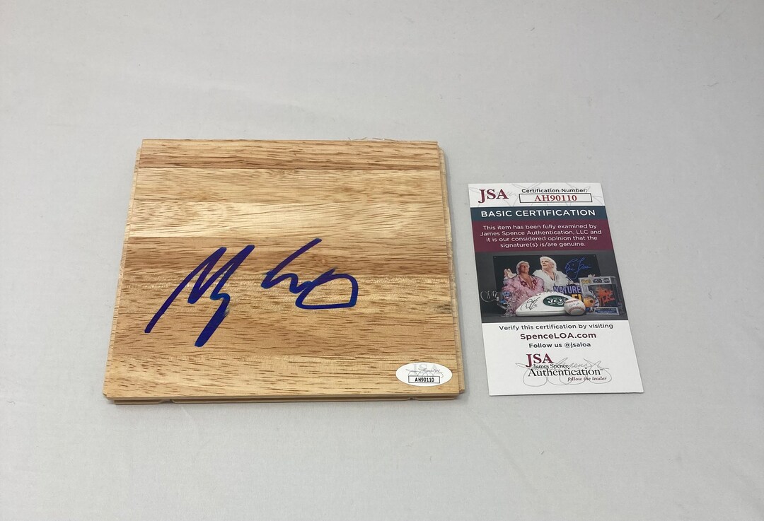 Myles Turner signed 6x6 Floor Indiana Pacers Texas Longhorns JSA COA ...