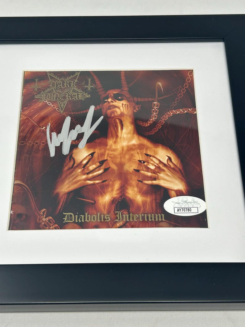 Lord Ahriman Signed Dark Funeral Diabolis Interium CD Framed JSA COA - Etsy