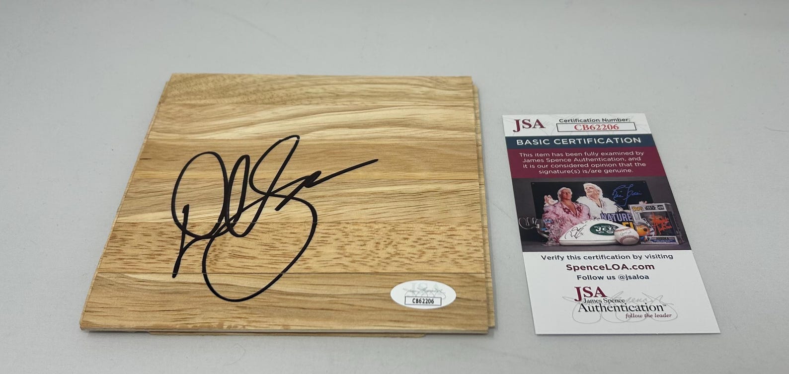 Darvin Ham Signed 6x6 Floor Milwaukee Bucks Detroit Pistons Texas Tech ...