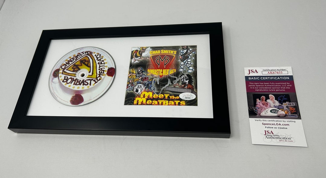 Chad Smith Signed Meet the Meatballs CD Booklet Framed JSA COA - Etsy