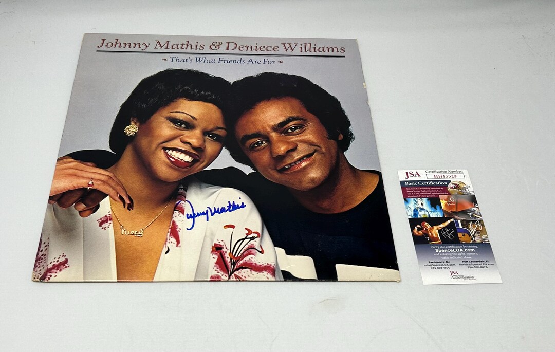 Johnny Mathis Signed That's What Friends Are for Album JSA COA - Etsy