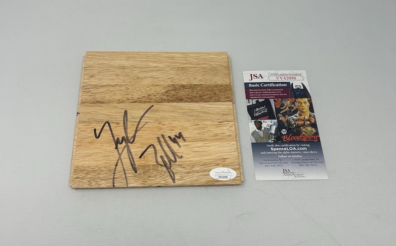 Tyler Zeller Signed 6x6 Floor North Carolina Tar Heels Boston Celtics ...