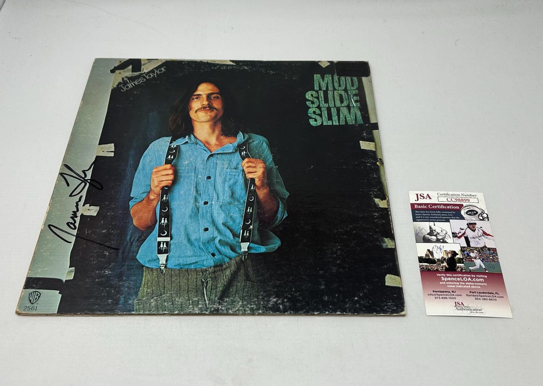 James Taylor Signed Mud Slide Slim and the Blue Horizon Album JSA COA ...