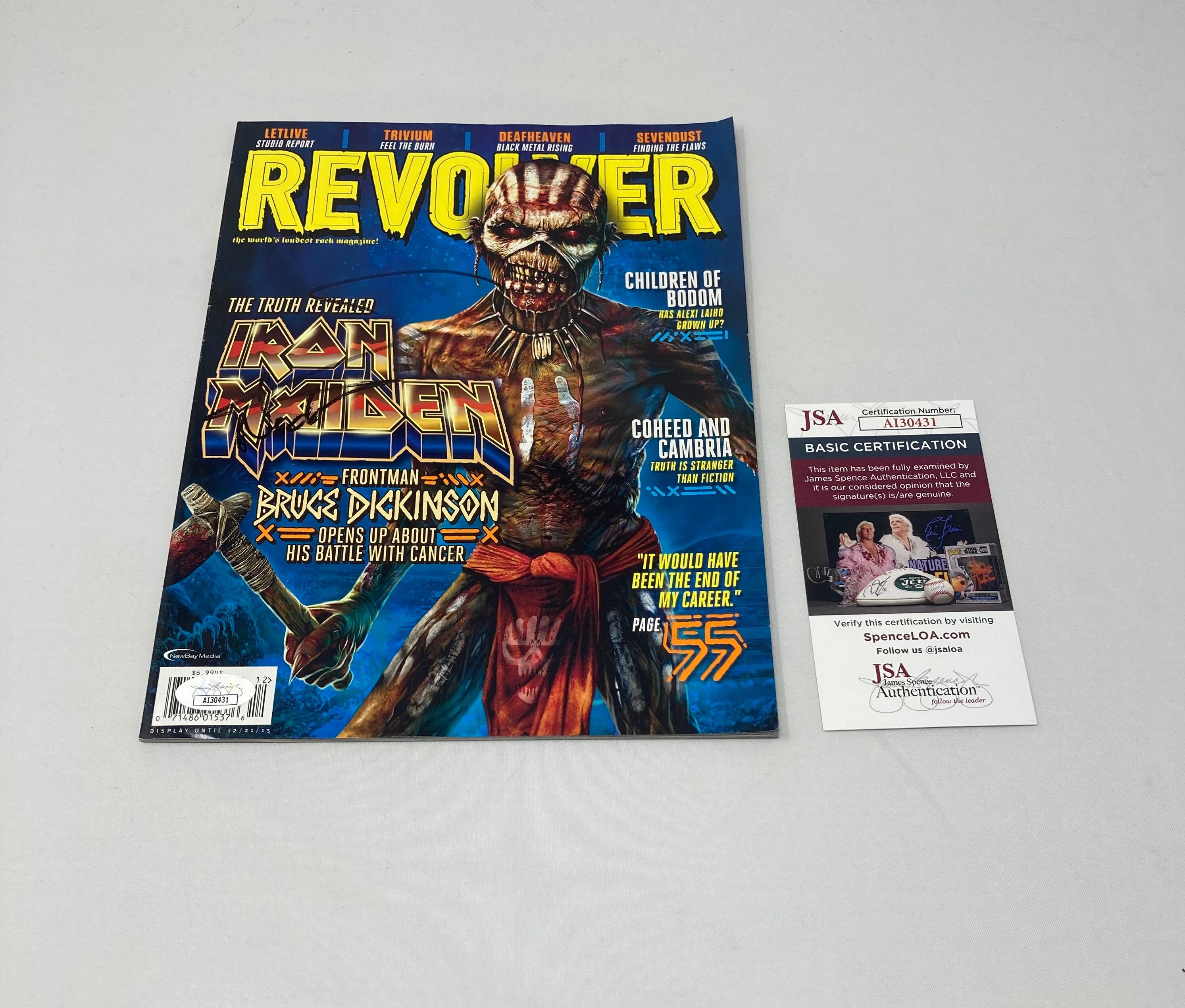 Nicko Mcbrain of Iron Maiden Signed Magazine JSA COA - Etsy