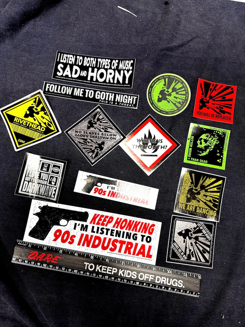 The Sad and Horny Goth Industrial Night Special Bumper Sticker Bundle ...