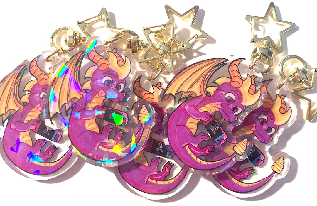 Spyro Sparkle Keychain!!! - Etsy