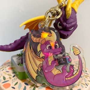 Spyro Sparkle Keychain!!! - Etsy