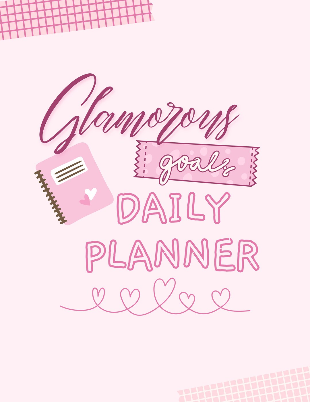 Glamorous Goals: Daily Planner - Etsy