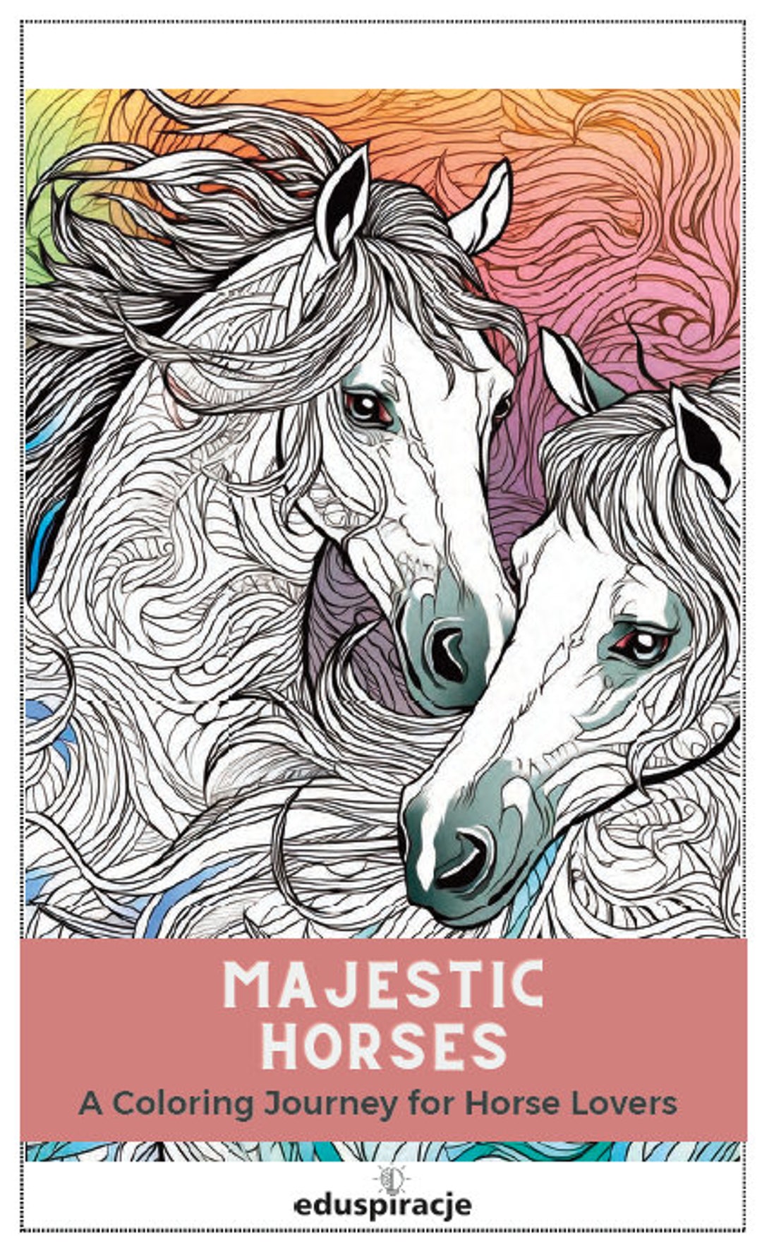 Majestic Horses: A Coloring Journey for Horse Lovers - Etsy