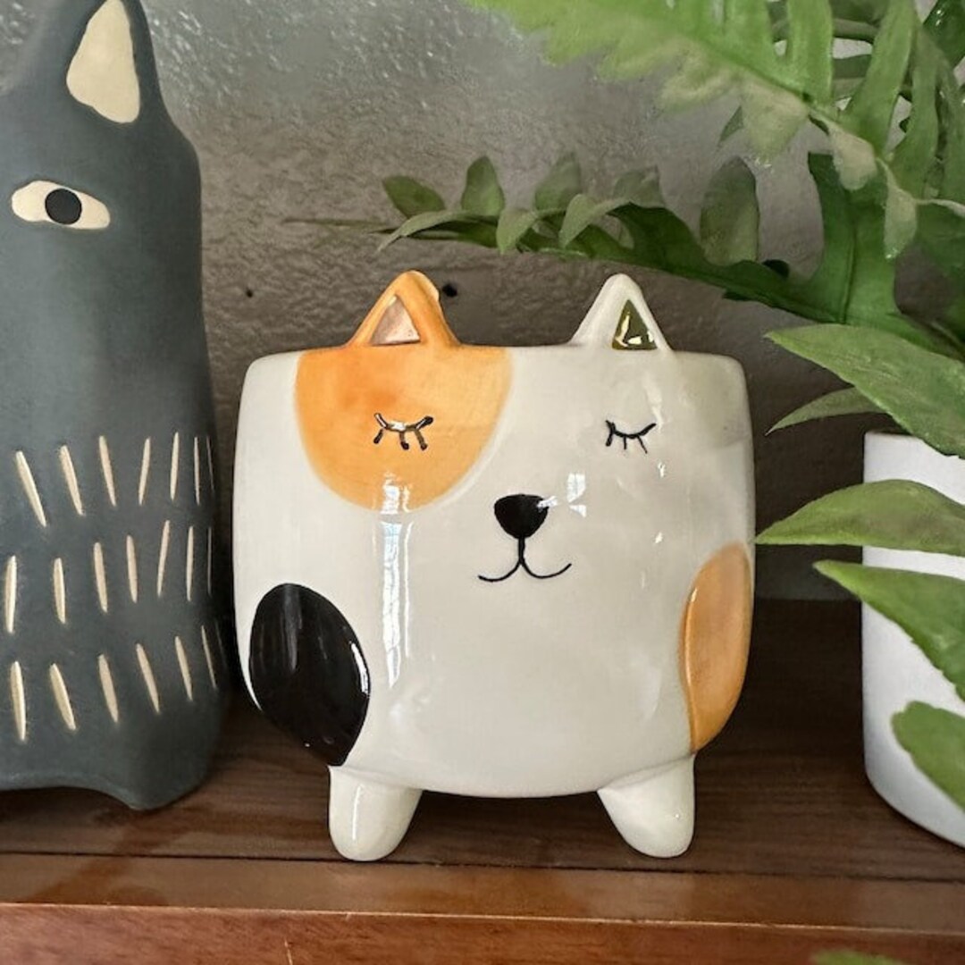 Cat-shaped Succulent Planter /planter for Succulents & - Etsy