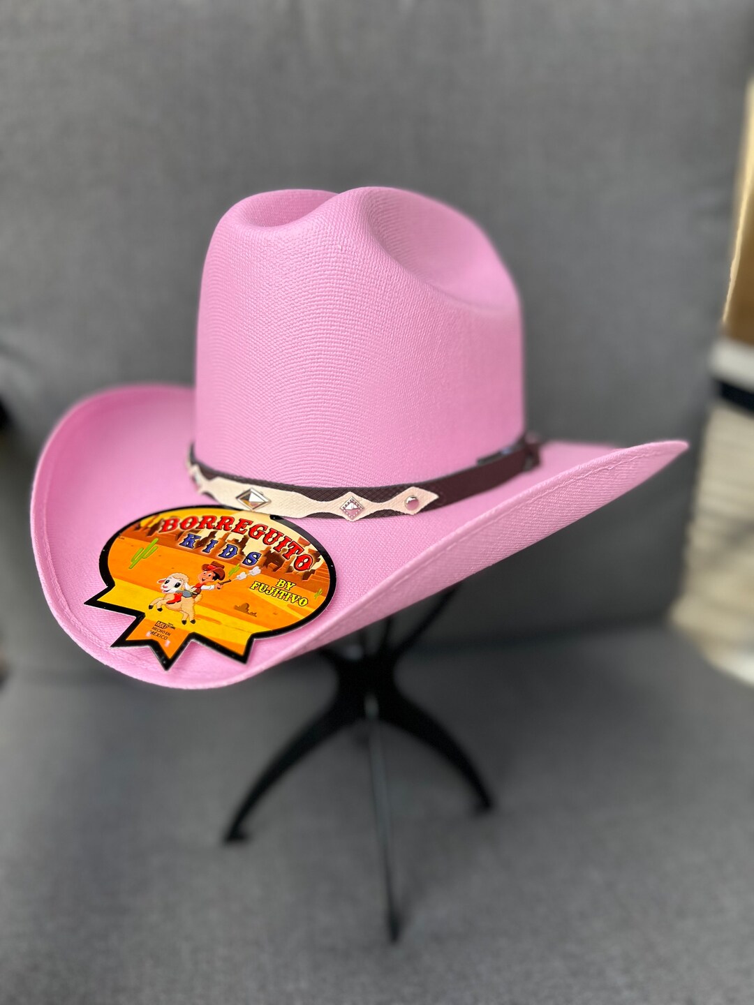 Baby Cowgirl Hat/ Toddler Cowboy Hat/ Pink Hat/ Hot Pink/ Soft Pink ...