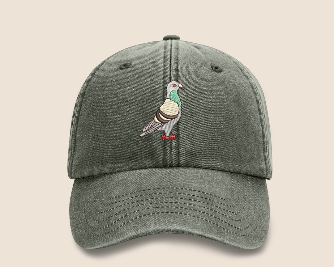 Pigeon Vintage Snapback Hat, Embroidery Bird Design Pigeon Baseball Cap ...