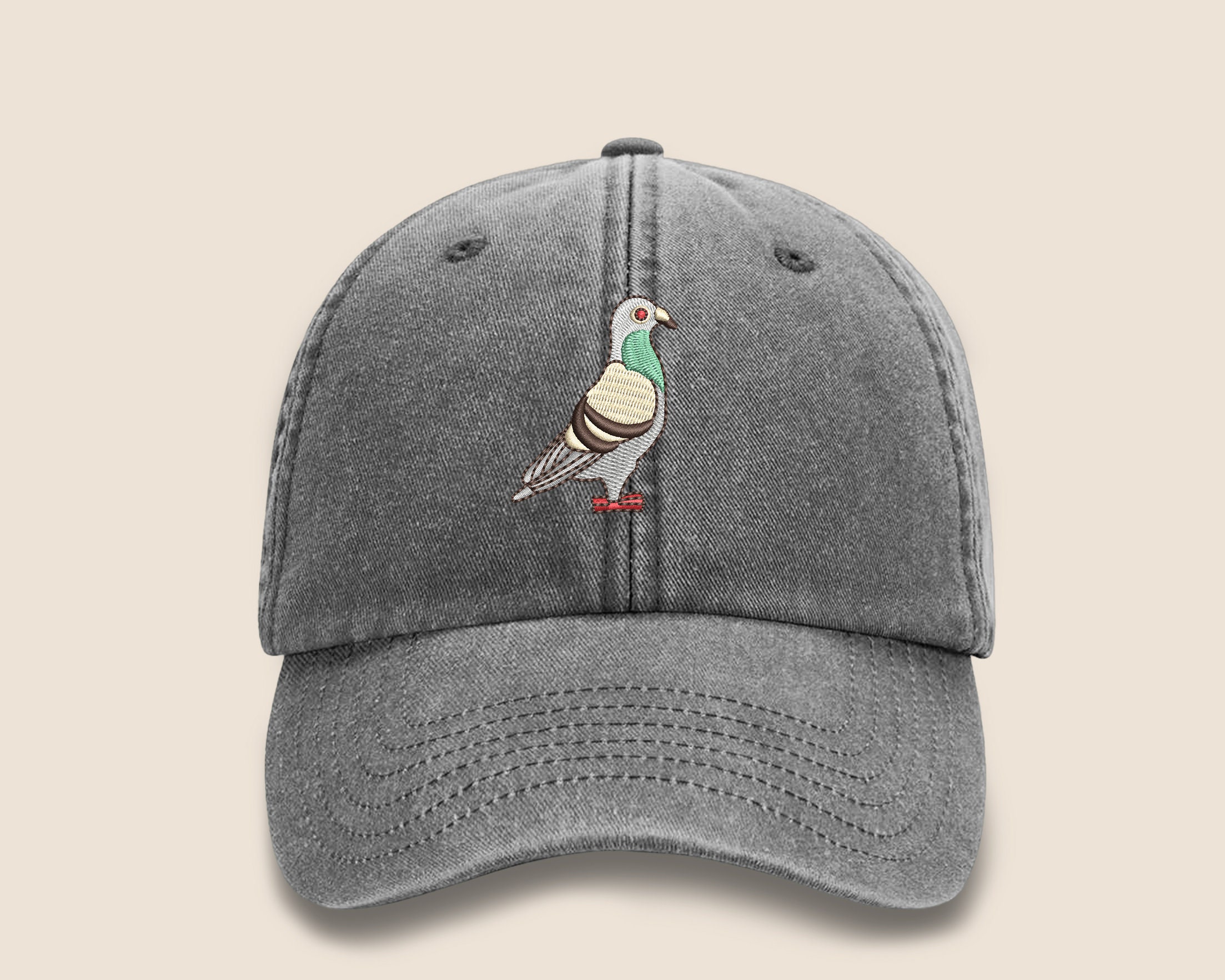 Pigeon Vintage Snapback Hat, Embroidery Bird Design Pigeon Baseball Cap ...