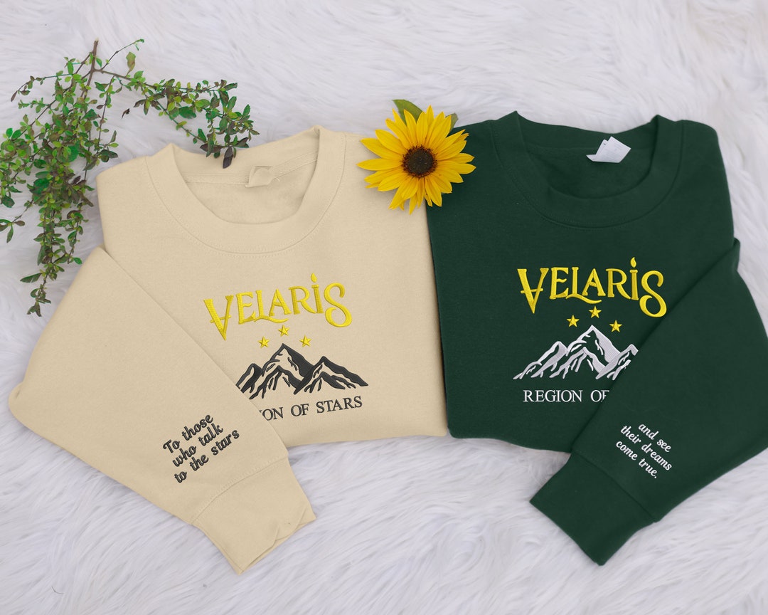 Velaris Embroidered Sweater, City of Starlight Acotar Sweatshirt, the ...