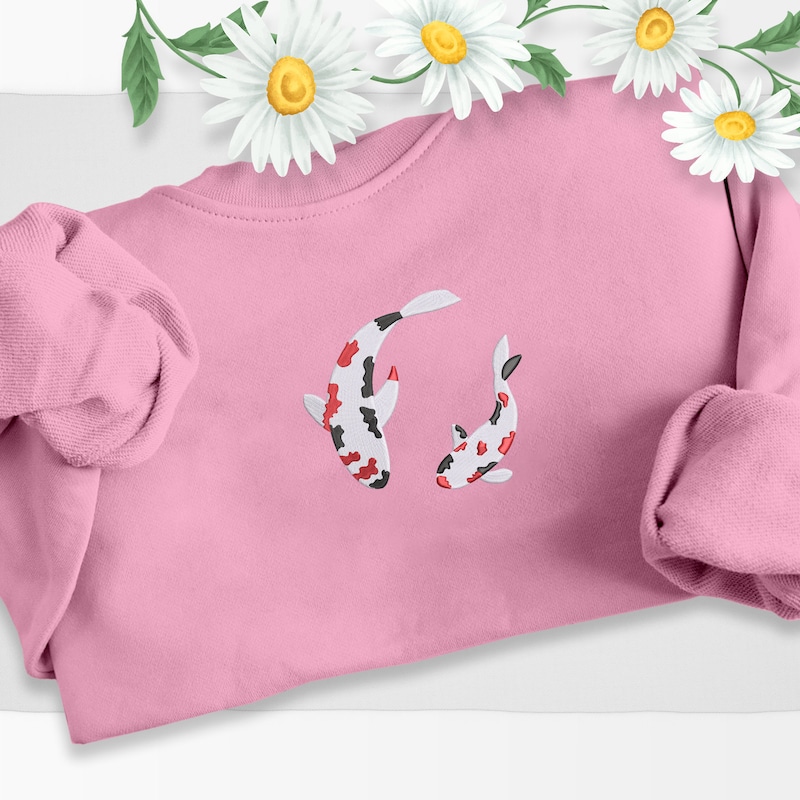 Embroidered Fish Jumper - Etsy
