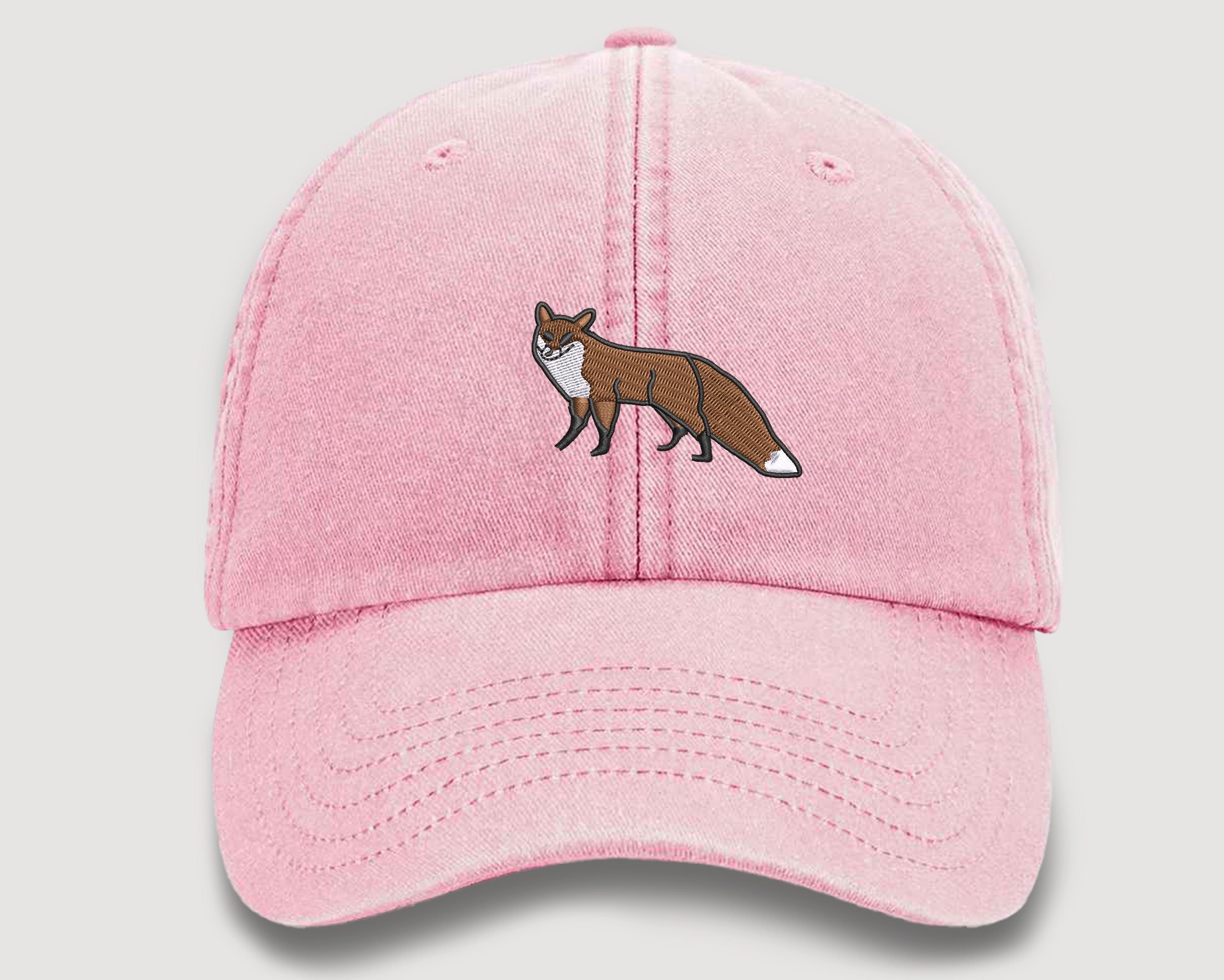 RED FOX Embroidered Baseball Cap, Wildlife Baseball Hat With Animal on ...