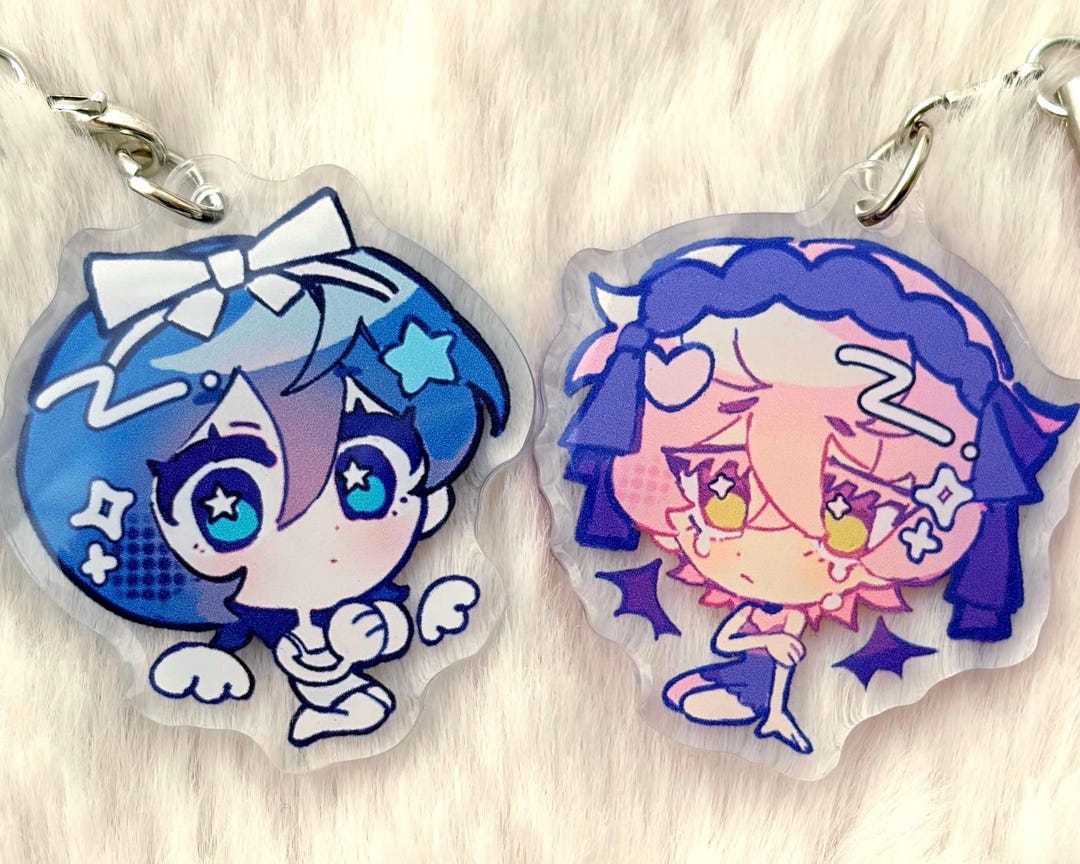 Alien Stage Mizi & Sua Acrylic Phone Charm Chibi Keychain - Etsy