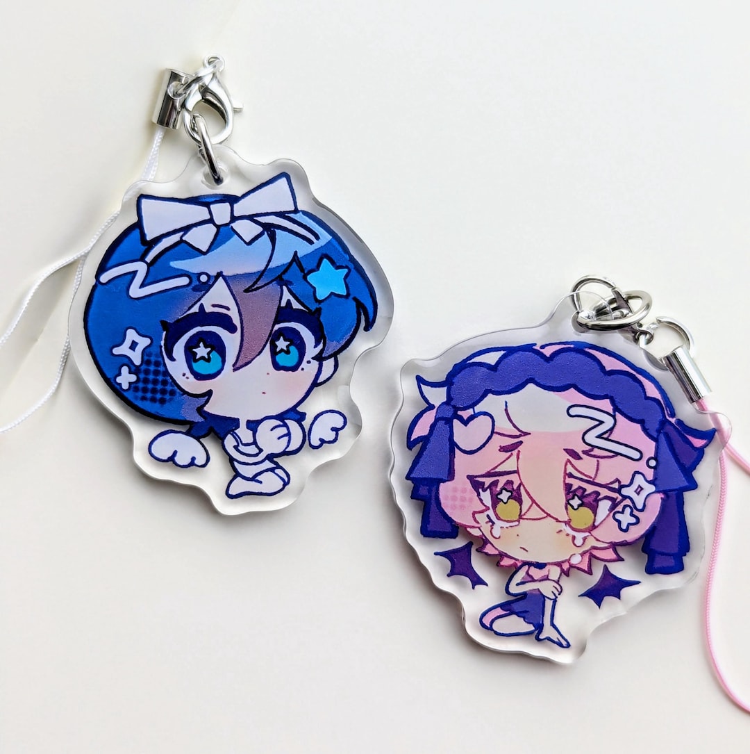 Alien Stage Mizi & Sua Acrylic Phone Charm Chibi Keychain - Etsy
