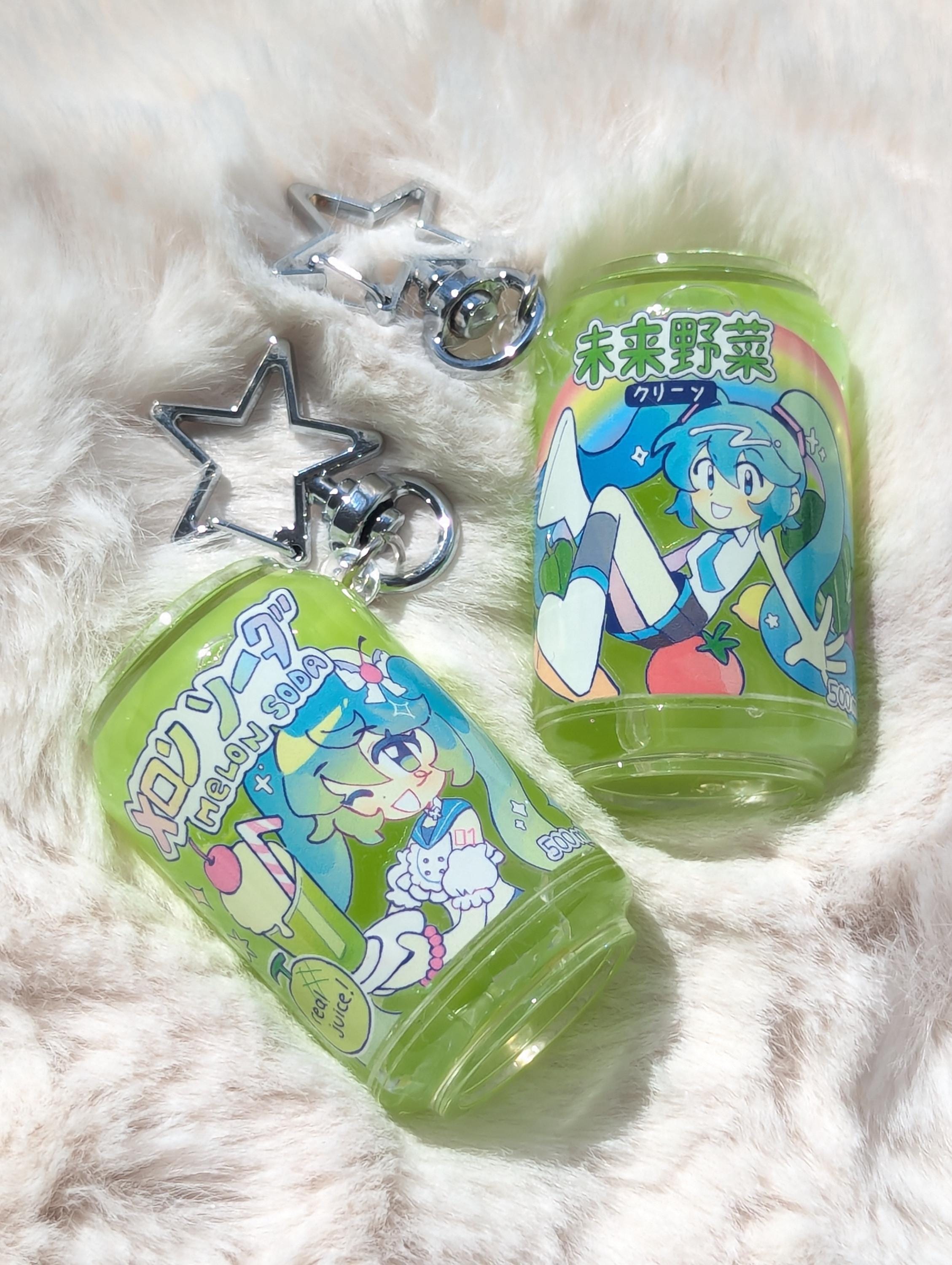 Hatsune Miku Vocaloid Popipo Vegetable Juice and Melon Soda Float Cute ...