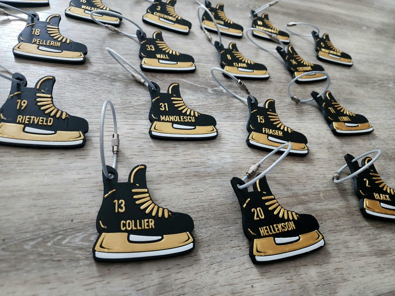 Custom Skate, Hockey, Ringette, Team, Bag Tag, Keychain - Etsy Canada