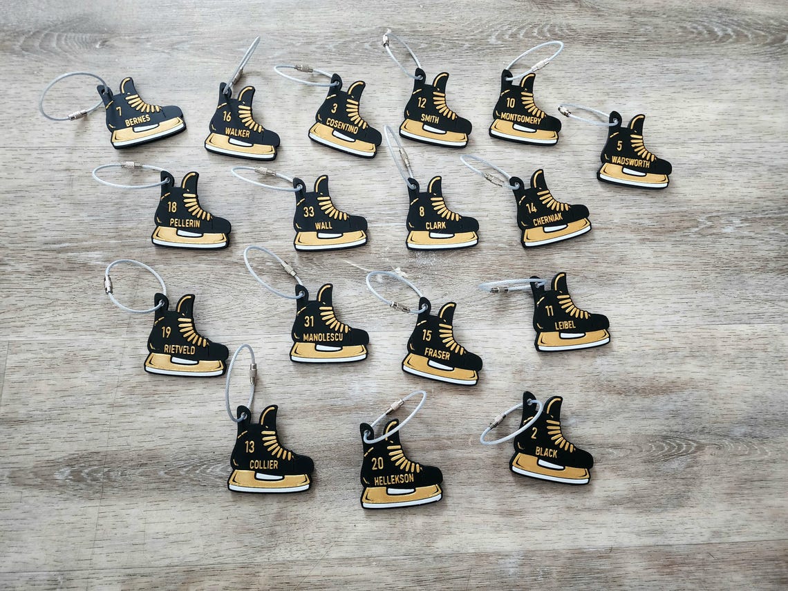 Custom Skate, Hockey, Ringette, Team, Bag Tag, Keychain - Etsy Canada