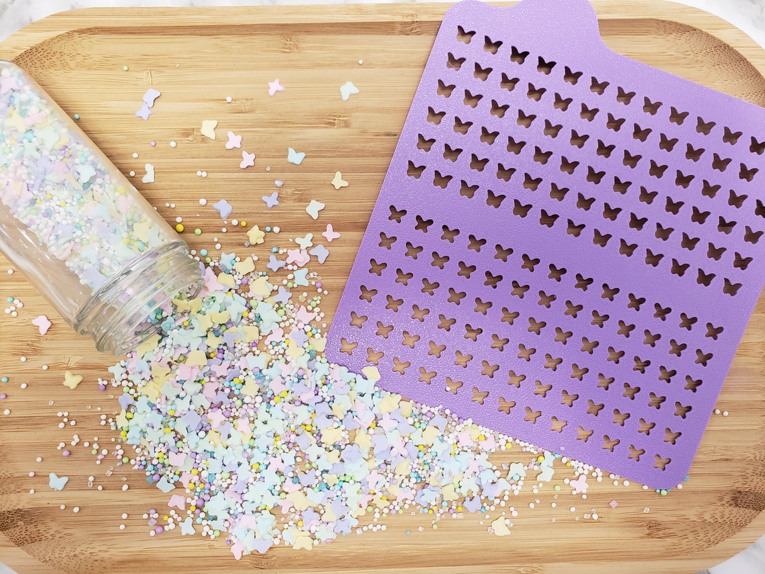 Butterfly Butterflies Sprinkle Stencil Template DIY Sprinkles Summer ...