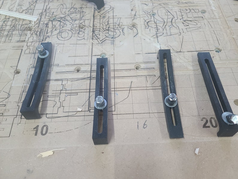 MULTI Height CNC Hold Down Clamps Anchors for Wood Acrylic - Etsy