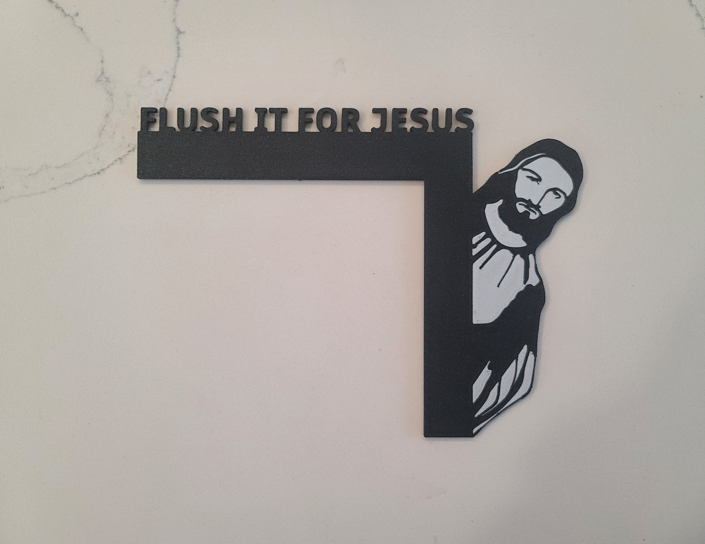 Customizable Peeking Jesus Peeking, I Saw That, Flush It for Jesus, is ...