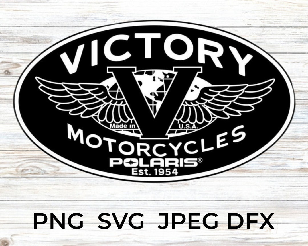 Victory Motorcycle Logo Transparent PNG, SVG. DXF - Etsy